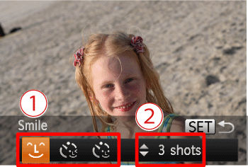 How do I release the shutter automatically using the self-timer and Smart Shutter? (PowerShot ...