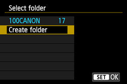 Managing Images in a Camera (Creating a Folder / Numbering a File) (EOS ...