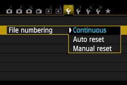Managing Images in a Camera (Creating a Folder / Numbering a File) (EOS ...