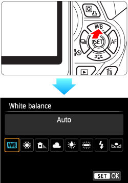 How do I set the White Balance? (EOS REBEL T5i / EOS 700D)