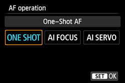 AF Operation: Differences between One-Shot AF, AI Servo AF, and AI ...