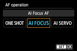 AF Operation: Differences between One-Shot AF, AI Servo AF, and AI ...