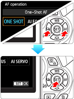 AF Operation: Differences between One-Shot AF, AI Servo AF, and AI Focus AF (EOS REBEL T5i / EOS ...