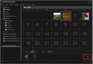 How to print the images using My Image Garden (Windows)