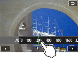 Setting ISO speed (EOS M)