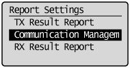 Setting a Communication Management to Print Automatically - FAXPHONE L190