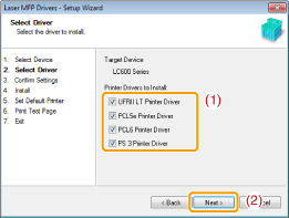 Installing Driver/Software (Network Connection)