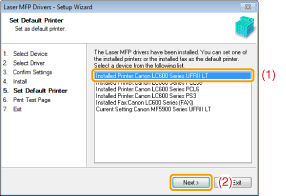 Installing Driver/Software (Network Connection)