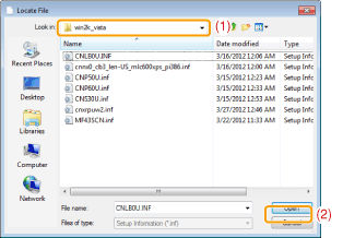 Installing Driver/Software (Network Connection)