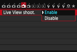 Changing the AF Mode to Use the Live View Function to Shoot Still ...