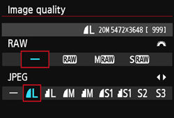 Shooting RAW Images (EOS 6D)