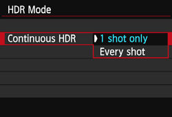 HDR (High Dynamic Range) shooting (EOS 6D)