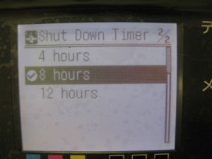 The power of printer automatically turns off