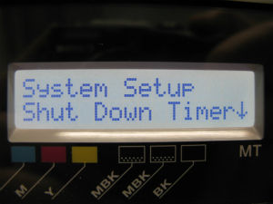 The power of printer automatically turns off