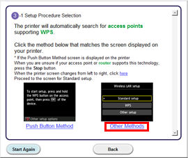 How to perform the wireless LAN setup using WPS connection (Windows)