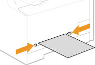 Loading Paper in the Manual Feed Slot (MF8580Cdw/MF8280Cw)