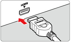 Connecting the camera to a TV to view (play back) still images and ...