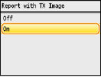 Setting TX Result Report to Print Automatically (MF8580Cdw/MF8280Cw)