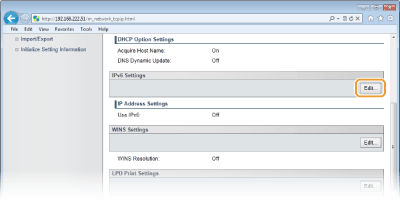 Setting IP Addresses (MF8580Cdw/MF8280Cw)