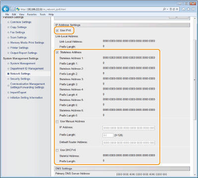 Setting IP Addresses (MF8580Cdw/MF8280Cw)