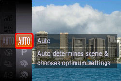 Switching Shooting Modes (PowerShot ELPH 330 HS / IXUS 255 HS)