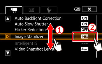 The different image stabilization modes and how to set them (VIXIA HF ...
