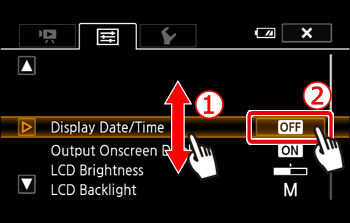Switching between Displays on the LCD Screen (Shooting/Playback)