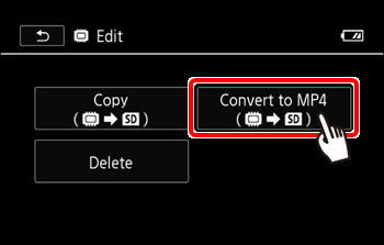 Converting Movies to MP4 Format (VIXIA HF R42, HF R40, and HF R400)