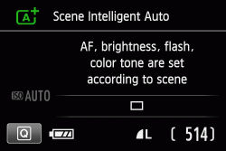 Using Scene Intelligent Auto (EOS REBEL SL1 / EOS 100D)
