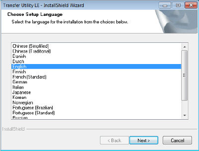 Installing PIXELA Transfer Utility LE