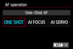 AF Operation: Differences between One-Shot AF, AI Servo AF, and AI ...