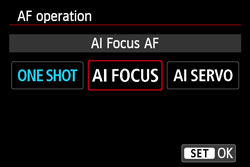 AF Operation: Differences between One-Shot AF, AI Servo AF, and AI ...