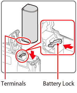Inserting and removing the battery and memory card (PowerShot N)