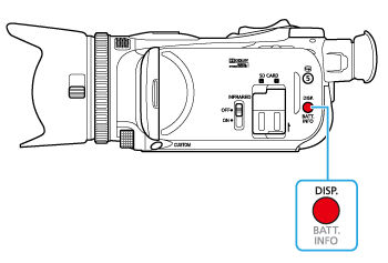 Switching between Displays on the LCD Screen (Shooting/Playback)