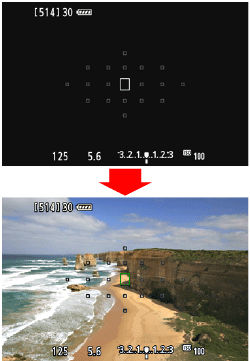 Changing the AF Mode to Use the Live View Function to Shoot Still ...