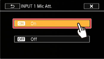 Setting the Microphone (XA15 / XA11)