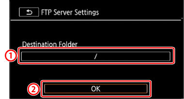 Transferring Files to an FTP Server