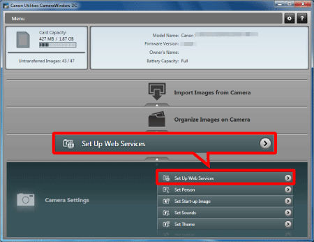 Sharing Recordings with CANON iMAGE GATEWAY