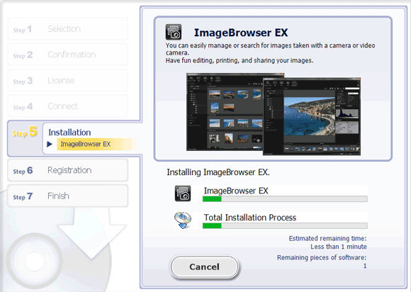 ImageBrowser EX Does not Operate Correctly / Uninstalling and Reinstalling ImageBrowser EX ...