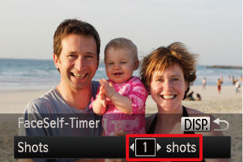 Setting the camera to release the shutter automatically (Self-Timer, Face Self-Timer) (PowerShot ...