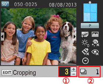 Choosing a Layout (Page Layout) and Printing (SELPHY CP910)