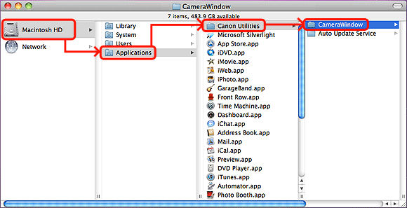 CameraWindow does not run (Mac OS X)