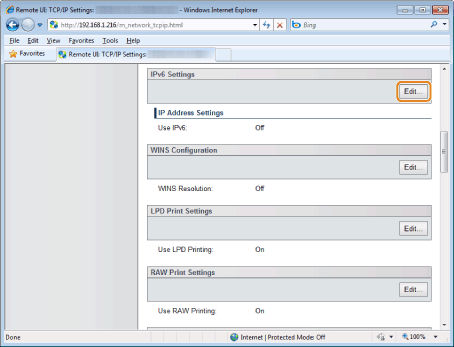 Setting the IP Address
