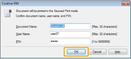 Printing Securely from a Computer - imageCLASS MF6100 series