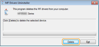 Uninstalling Software - imageCLASS MF6100 series