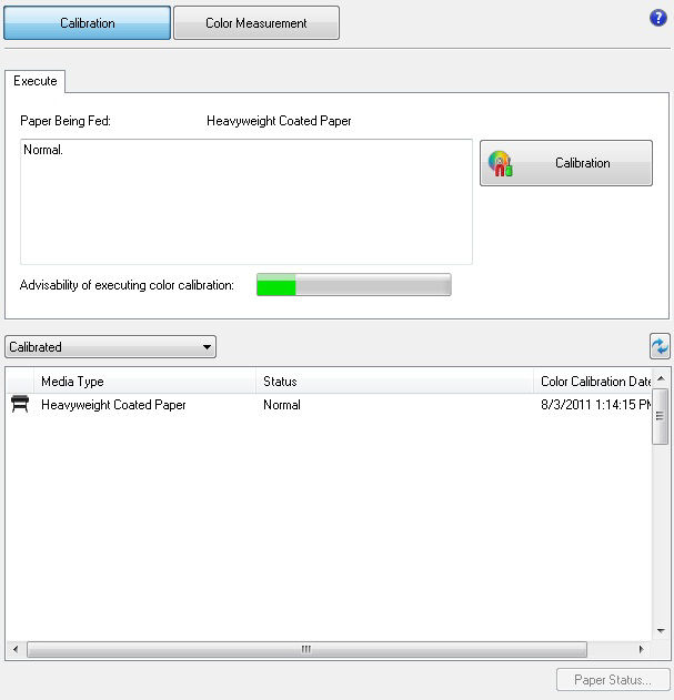 Calibration Sheet (Color Calibration Management Console) (iPF6400S ...