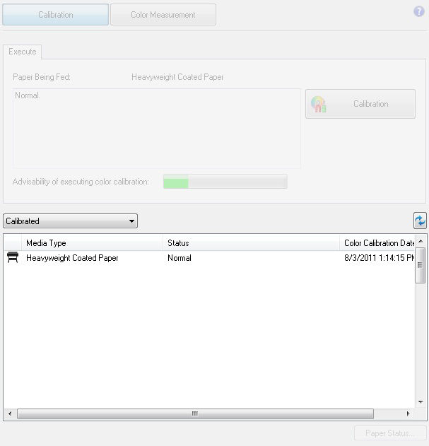 Calibration Sheet (Color Calibration Management Console) (iPF6400S ...
