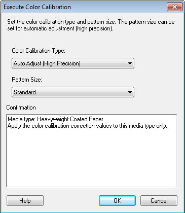 Executing Color Calibration (Color Calibration Management Console ...