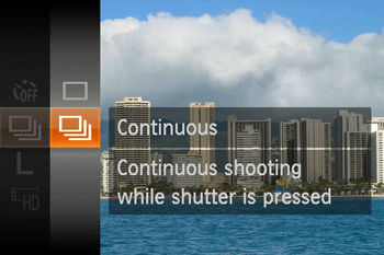 How to Enable Continuous Shooting on PowerShot ELPH 160 and PowerShot ...