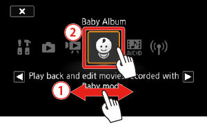 Keeping track of baby's growth with Baby Mode (VIXIA HF R50/R52/R500)